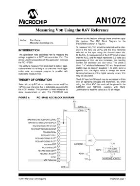 AN1072 measuring VDD using the 0 6v reference