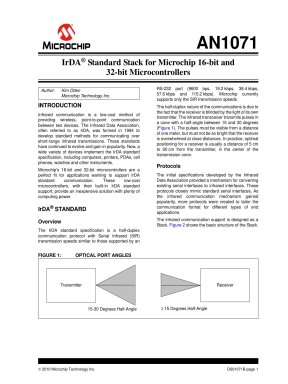 AN1071 IrDA® standard stack for microchip 16 bit and 32 bit ...