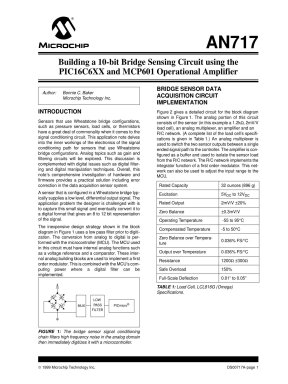 AN0717 building a 10 bit bridge sensing circuit using the PIC16C6XX and ...
