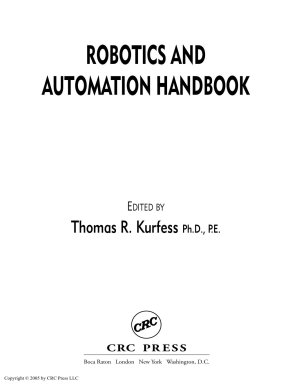 ROBOTIC and AUTOMATION HANDBOOK