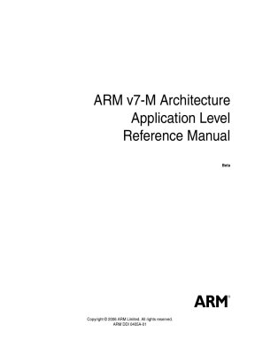 ARM v7 m architecture application level reference manual