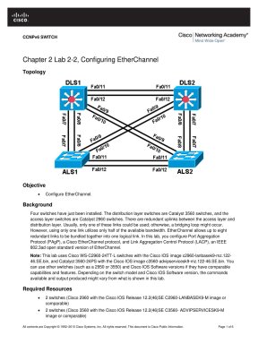 CCNPv6 SWITCH lab2 2 etherchannel student