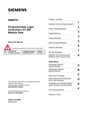 Siemens s7 300 signal module