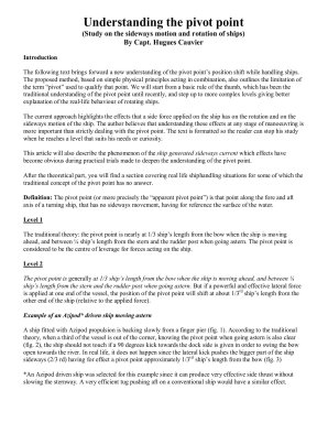 Understanding the pivot point