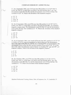 compass error by azimuth