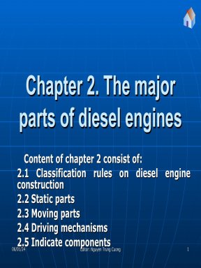 The major parts of diesel engines