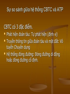 Slide so sánh giữa hệ thống CBTC và hệ thống bảo vệ tàu tự động ATP ...