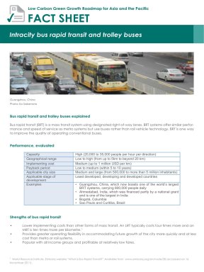Fact Sheet: intracity bus rapid transit and trolly buses