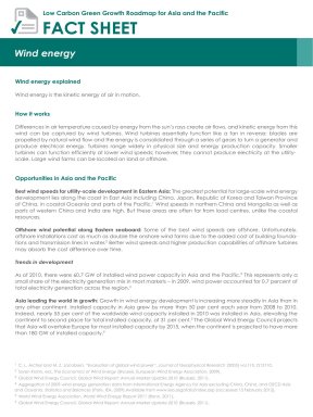 Fact Sheet: wind energy