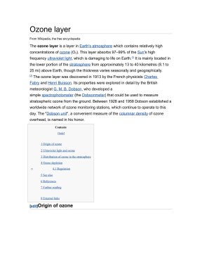 Definition of Ozone layer