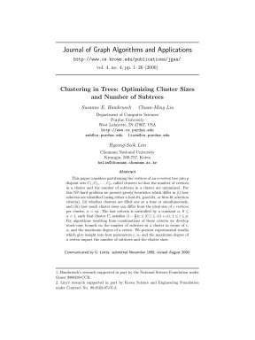 Clustering in Trees: Optimizing Cluster Sizes and Number of Subtrees