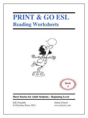 Print go ESL reading worksheets book 4