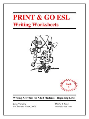 Print go ESL Writing worksheets book 2