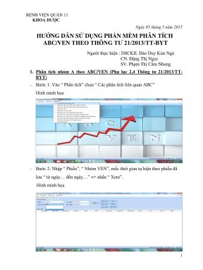 6-Huong dan su dung phan mem phan tich su dung thuoc (ABC-VEN)