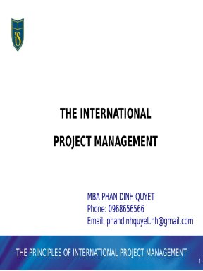 international project management