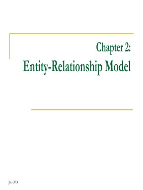 Chapter 2: EntityRelationship Model
