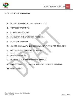 Steps of isokinetic stack sampling _ Các bước quan trắc khí thải theo ...
