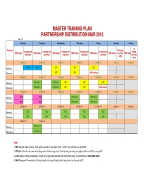 Training Master Plan_March 2015