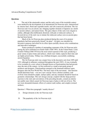 Advanced reading comprehension test03