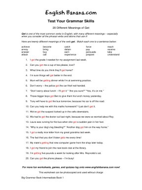 20 different meanings of get