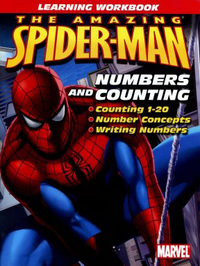 Spider man numbers counting workbook