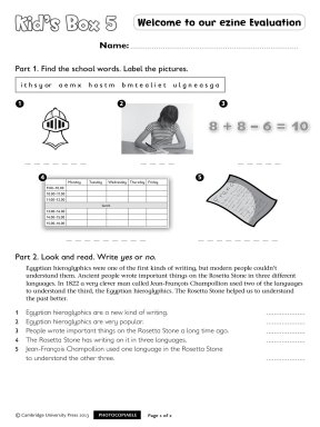 Kids box 5 tests