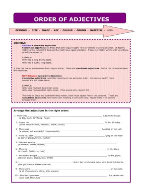 5524 word order of adjectives