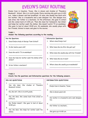 10422 evelyns daily routine