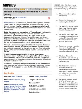 47421 film review questions