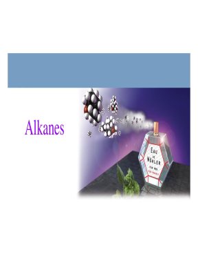 Alkanes aka paraffins