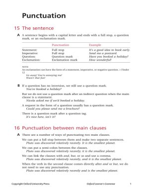 punctuation oxford learners grammar