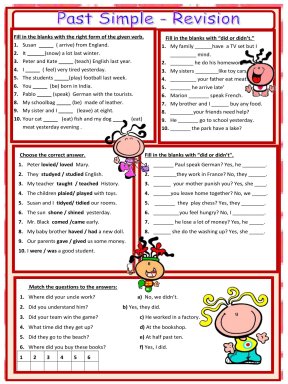 8216 past simple revision