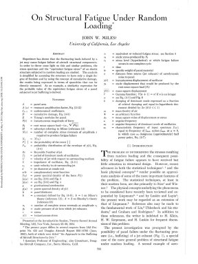 On structural fatigue under random loading