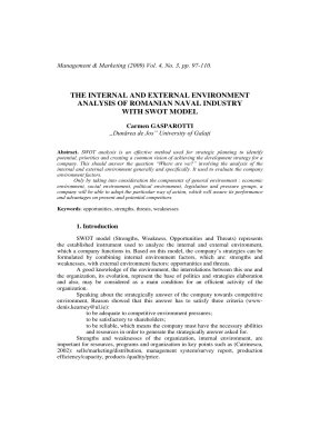 Example of using SWOT analysis case study