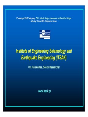 Institute of engineering seismology and earthquake engineering