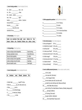 37732 revision numbers personal pronouns verb be greetings