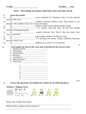 54046 weather seasons months days of the week test