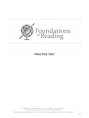 Wisconsin foundations of reading practice test