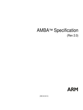 AMBA specification (rev 2 0), ARM limited, 1999