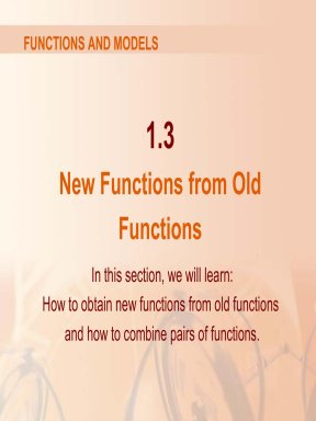 bài giảng vật lý bằng tiếng anh new functions from old functions