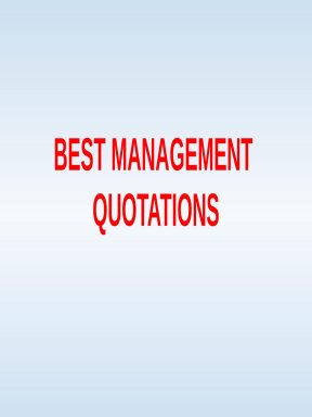 BEST MANAGEMENT QUOTATIONS