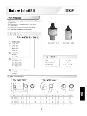 Rotary joint SRJ of SMC CPN