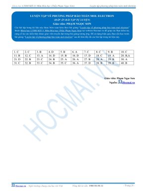 Bai 14 dap an lluyen tap phuong phap bao toan mol electron