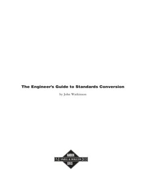 The Engineer''''''''s Guide to Standards Conversion