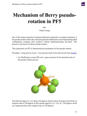 Mechanism of berry pseudo rotation in PF5