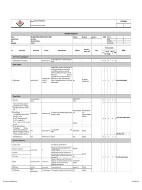 Inspection Test Plan of Earth work
