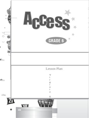 Access grade 6 lesson plan