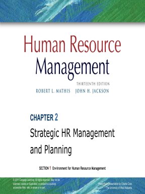 Human resrouce management 13th mathis jacson chapter 02