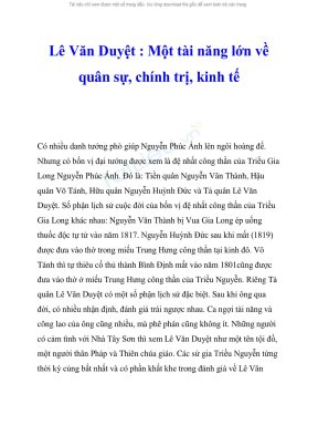 le van duyet hay nhất