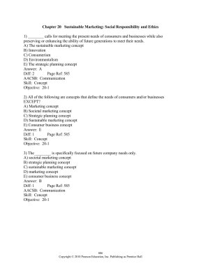 Marketing test bank chapter 20 sustainable marketing social ...